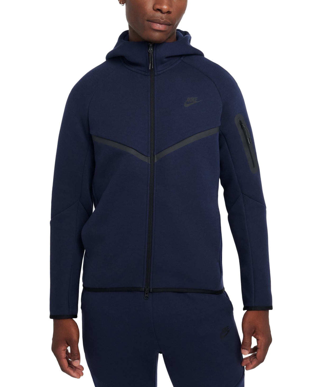 Click here for Nike Mens Tech Fleece Full-Zip Windrunner Logo Hoo... prices