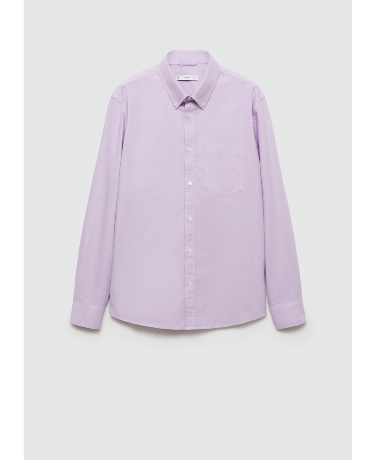 Click here for Mango Mens Oxford Cotton Shirt - Violet prices