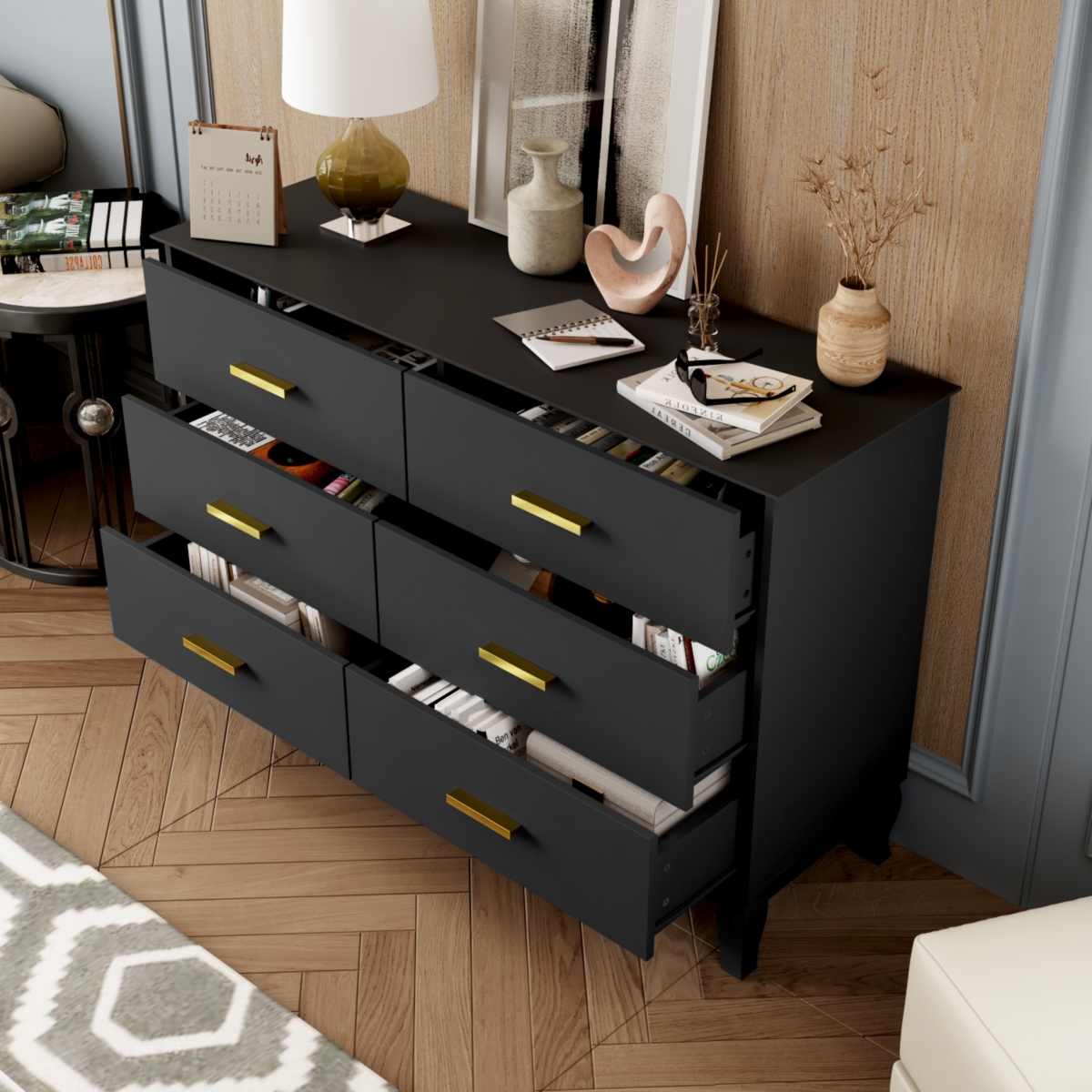 Click here for Homsee Wooden Accent Storage Cabinet with 6 Large... prices