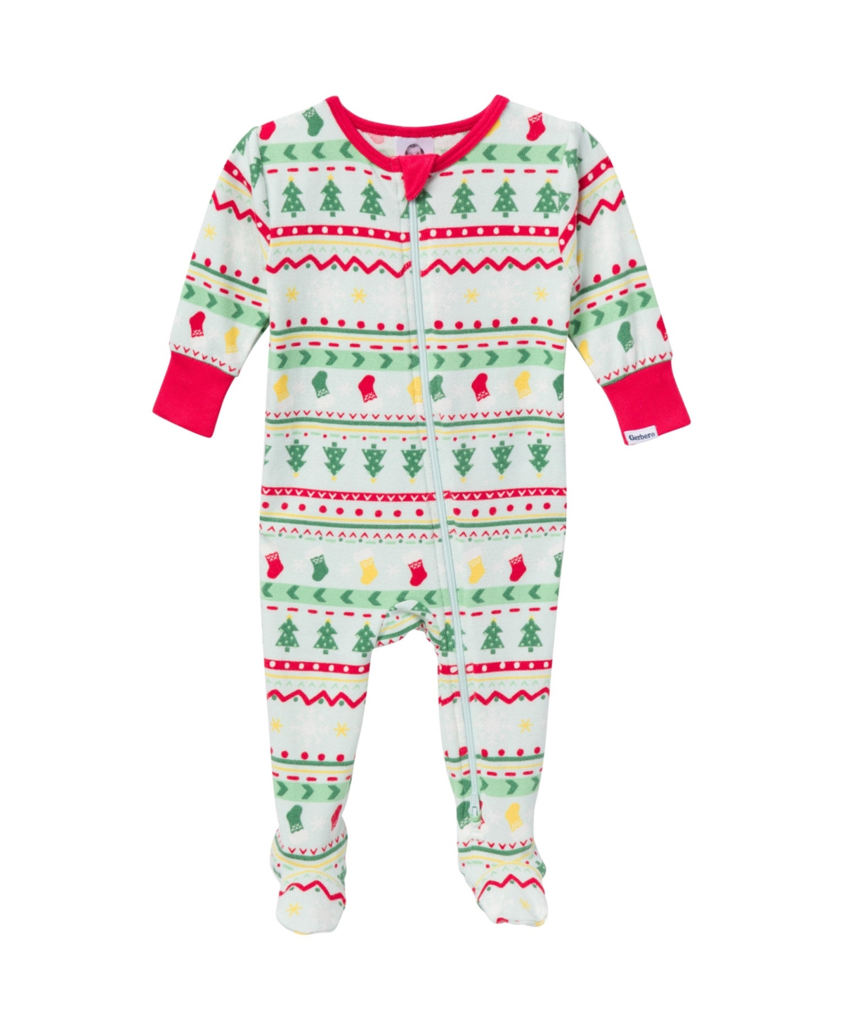 Click here for Gerber Baby Girls Holiday Family Pajamas Neutral O... prices