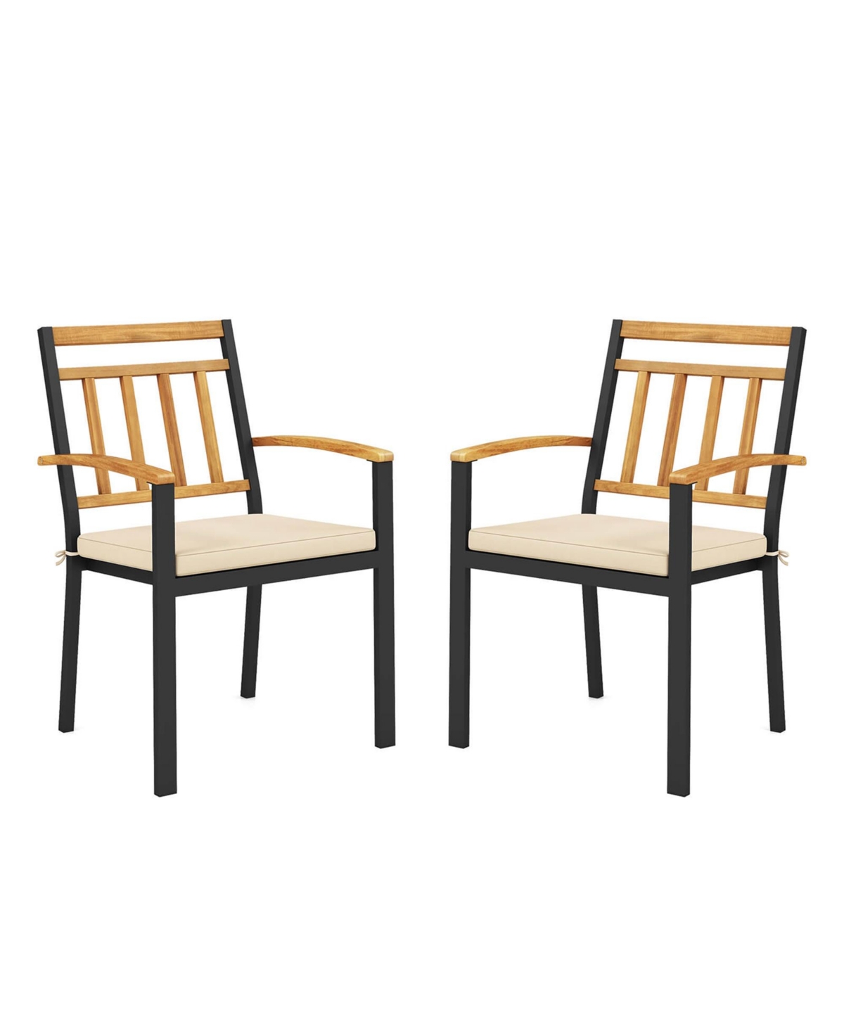 Click here for Patio Dining Chairs Set of 2 Metal Outdoor Chairs... prices
