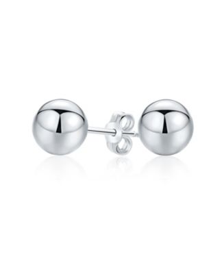 Bling Jewelry Basic Simple Round Bead Ball Stud Earrings For Women ...