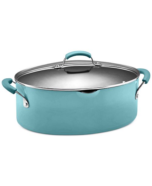 Rachael Ray Hard Enamel 8 Qt. Covered Pasta Pot & Reviews - Cookware ...