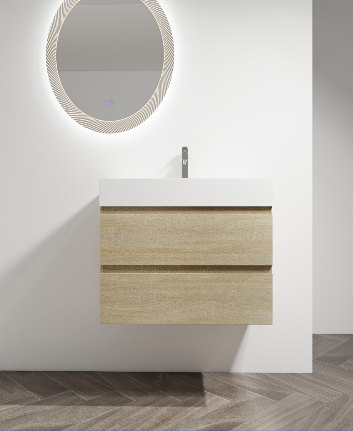 Click here for Simplie Fun 36 Wall-Mounted Bathroom Vanity With R... prices