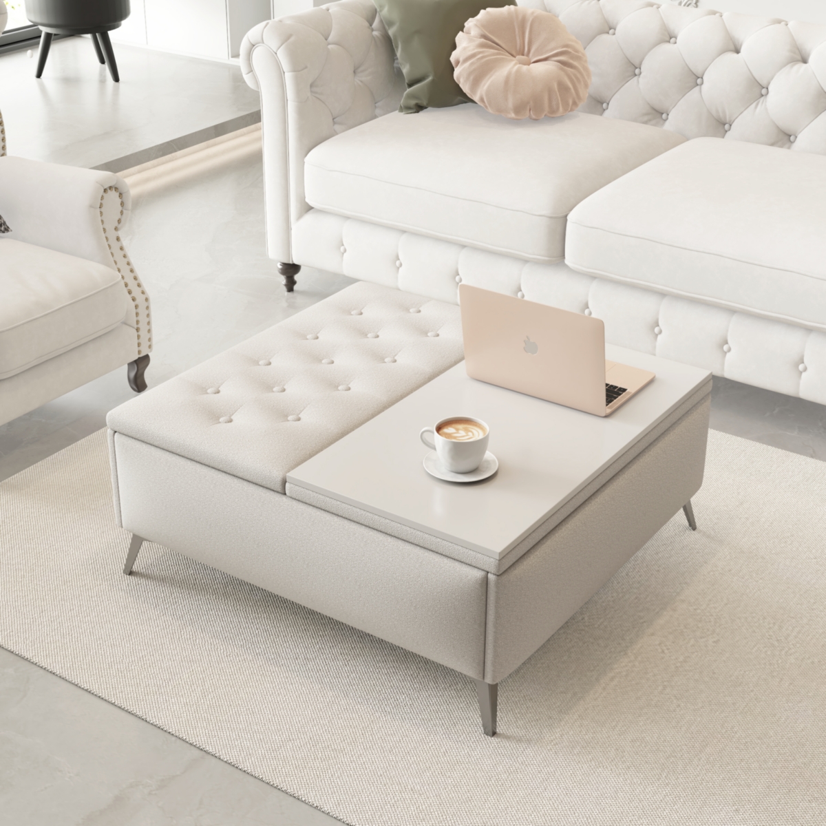 Click here for Streamdale Oversized Upholstered Storage Bench wit... prices