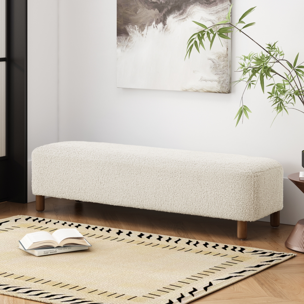Click here for Comfortable Ottoman  Grey - White prices