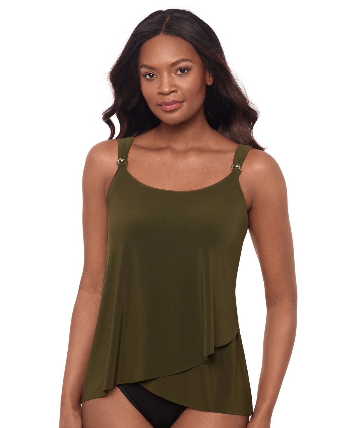 Click here for Miraclesuit Razzle Dazzle Underwire Tankini Top -... prices