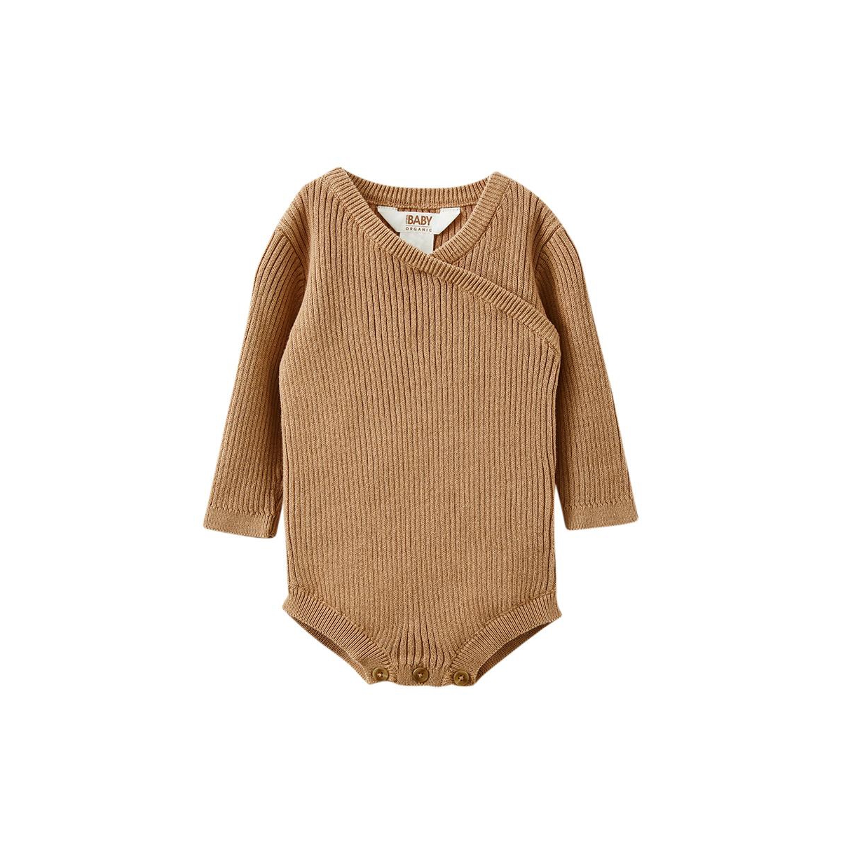 Click here for Cotton On Baby Boys Knit Bubbysuit - Taupy brown prices