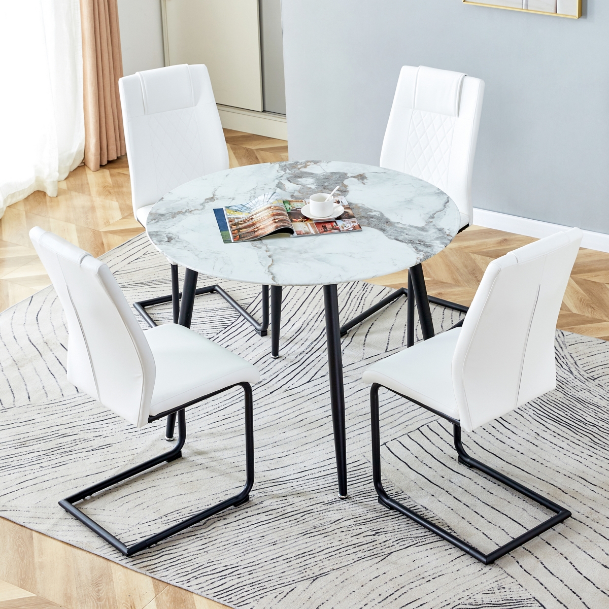 Click here for Streamdale Furniture Table and chair set. Large mo... prices