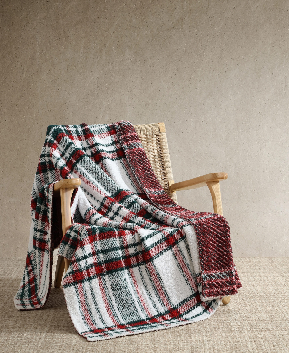 Click here for Nautica Emmet Plaid Knit Throw  70 X 50 - Ivory/Gr... prices
