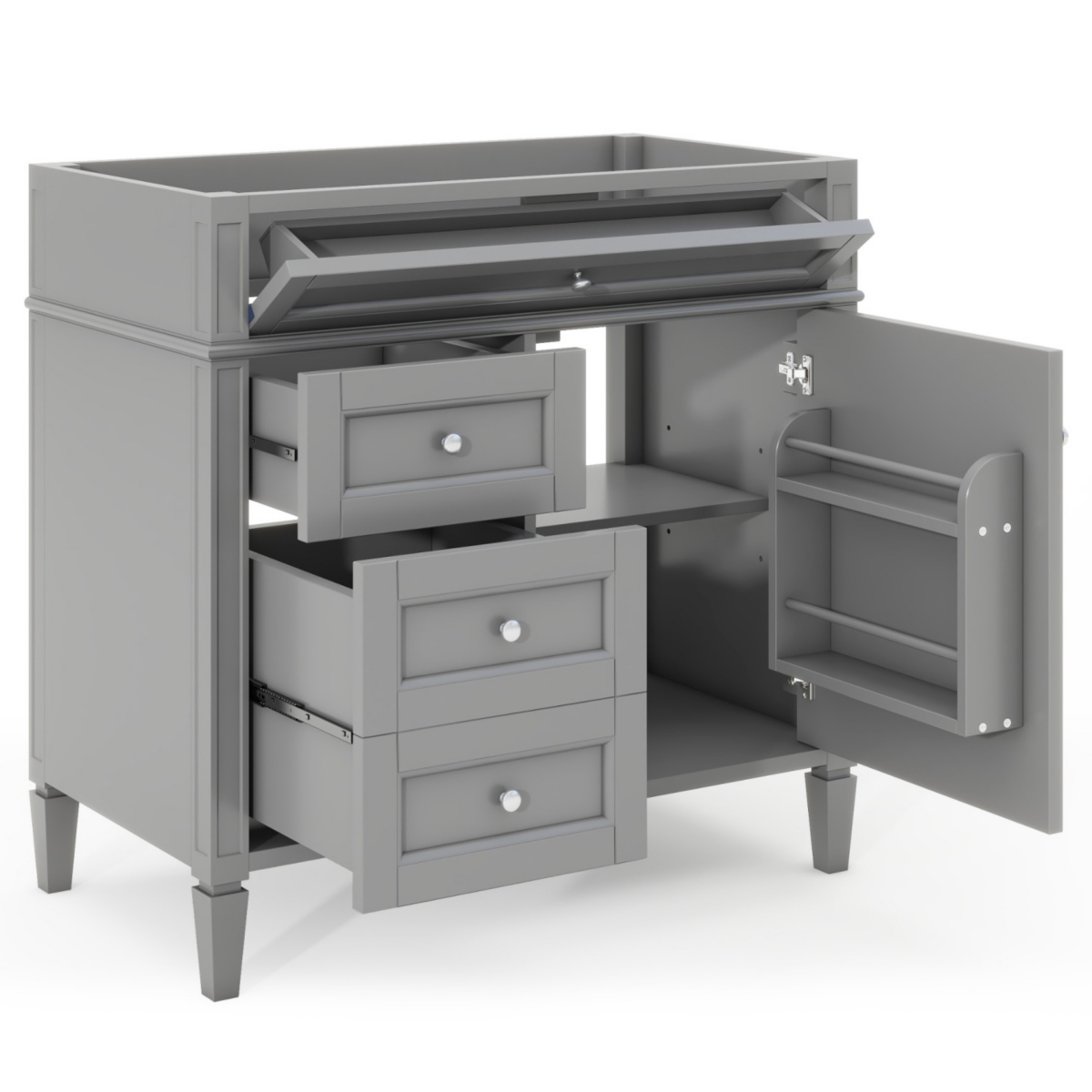 Click here for Modern 36 Bathroom Vanity Cabinet with 3 Drawers... prices