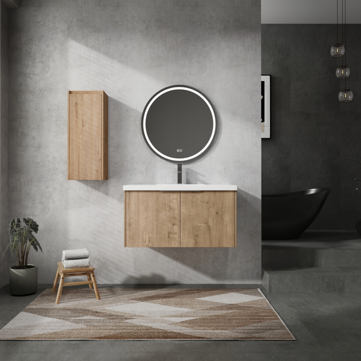 Click here for Streamdale Wall-Mounted Bathroom Vanity with Sink... prices