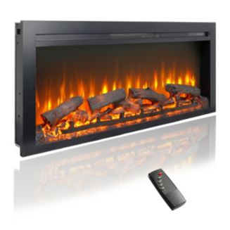 Streamdale 44" Recessed Electric Fireplace with Remote - Macy's