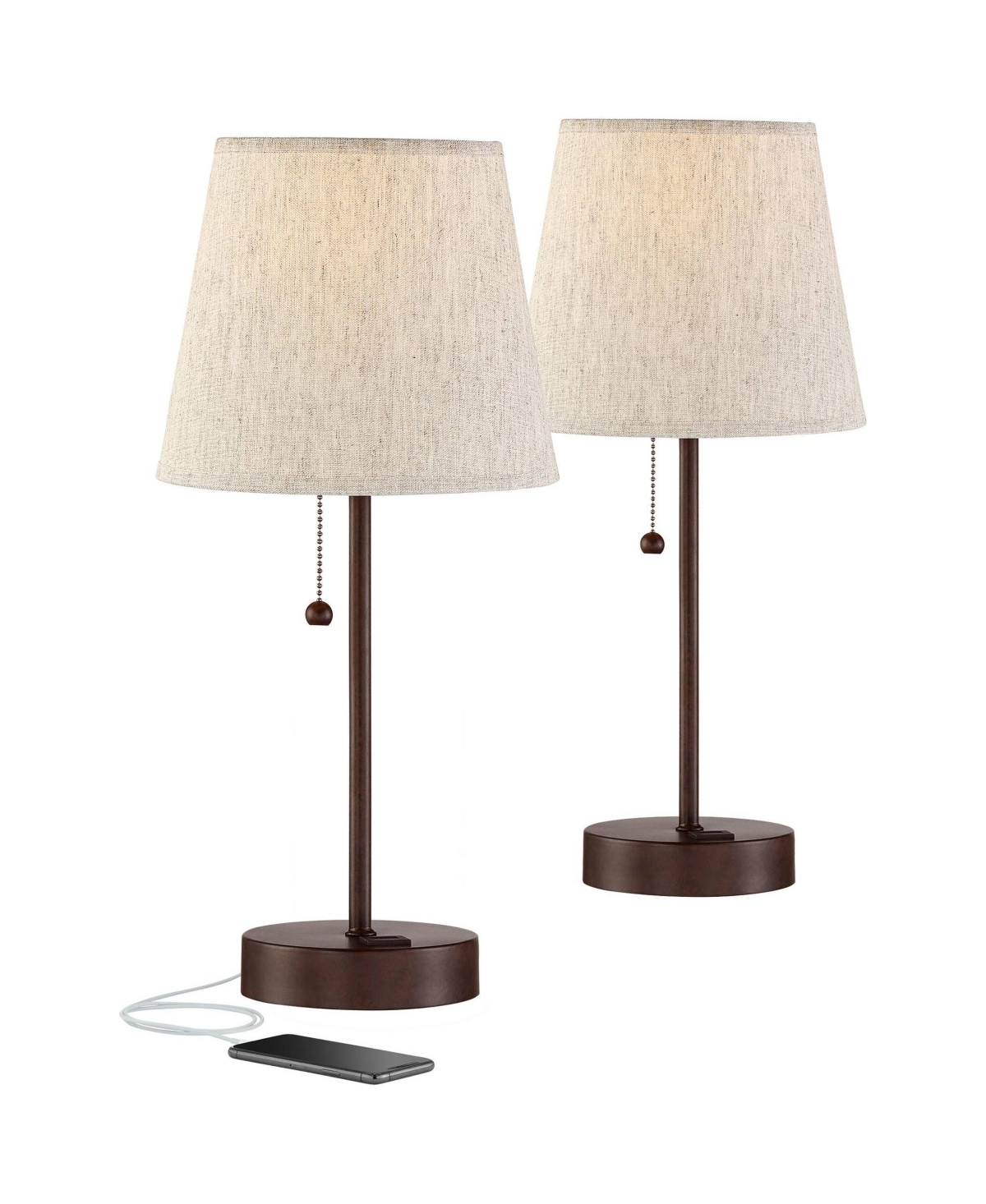 Click here for 360 Lighting Justin Modern Accent Table Lamps 18 1... prices