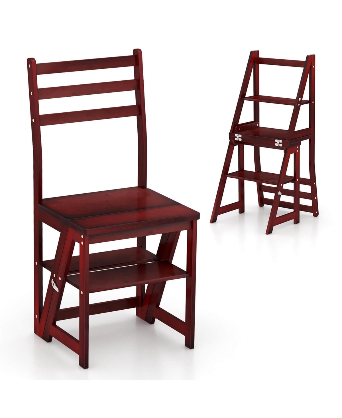 Click here for Costway Toddler 3-Step Folding Step Ladder Chair w... prices
