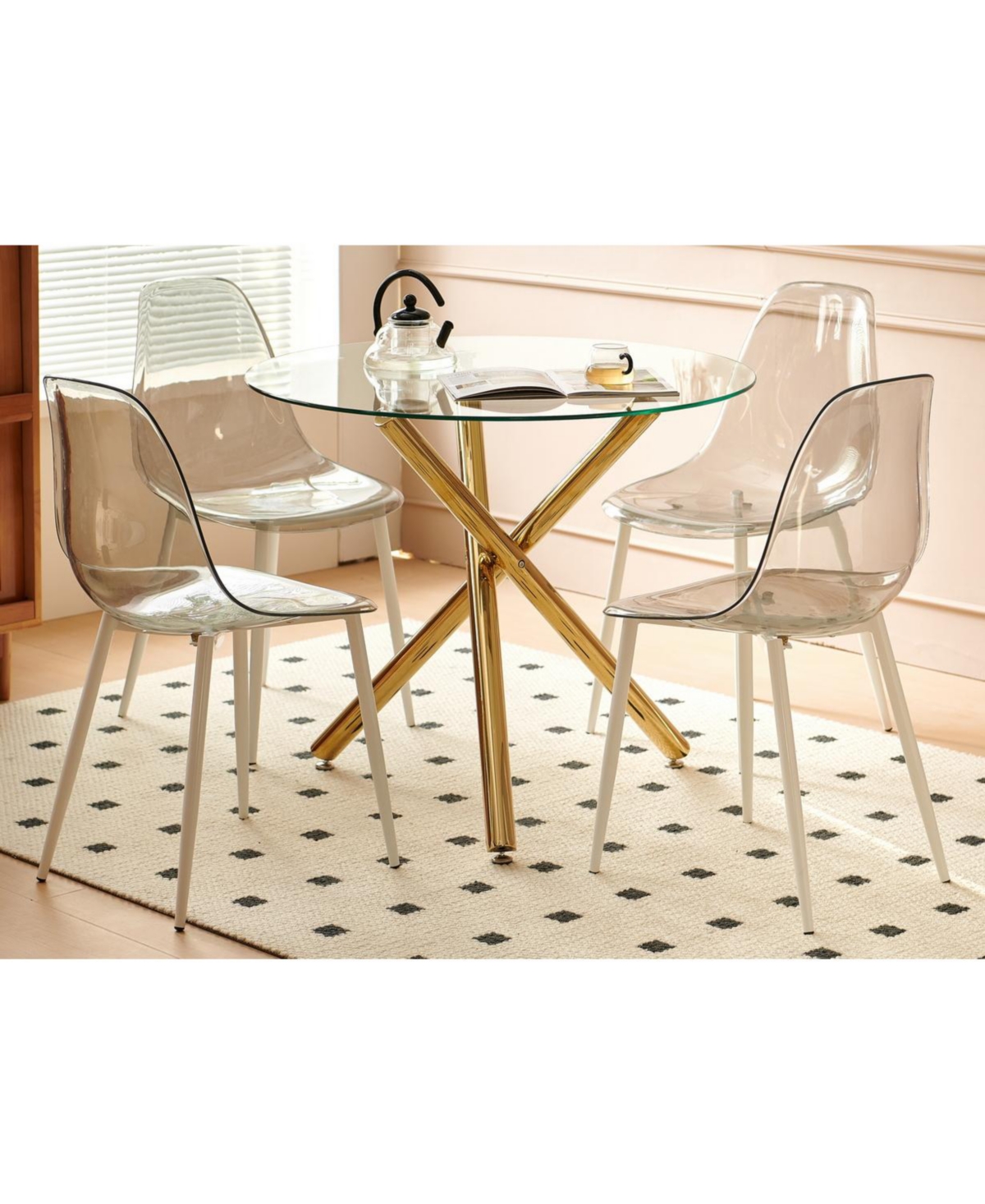 Click here for Streamdale Furniture Mid-Century Dining Table for... prices