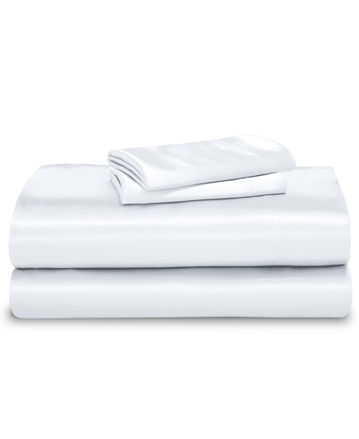 Click here for Bare Home Satin Sheet Set - White prices