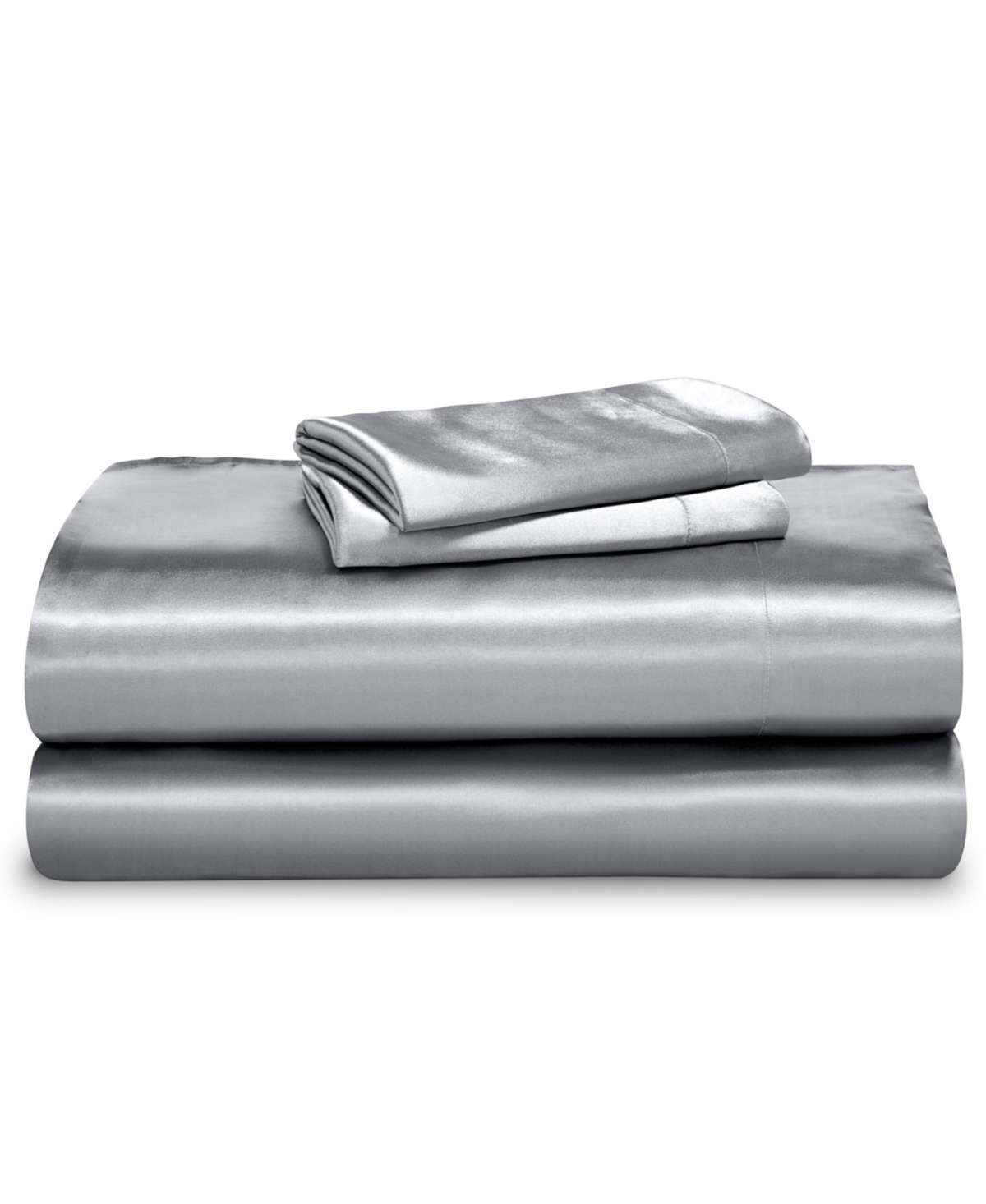 Click here for Bare Home Satin Sheet Set - Silver prices
