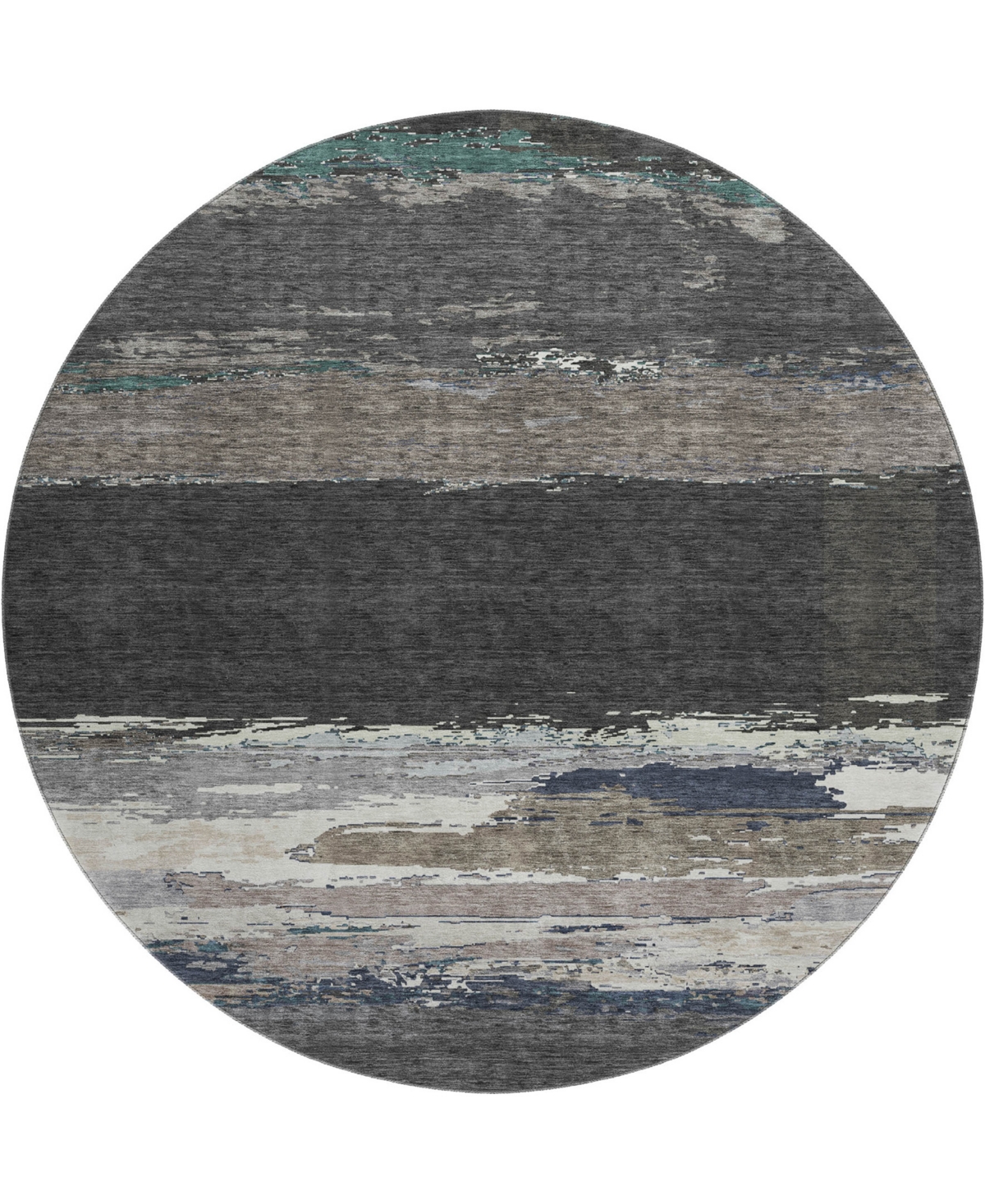 Click here for Dalyn Trevi Washable TV8 8x8 Round Area Rug - Blac... prices