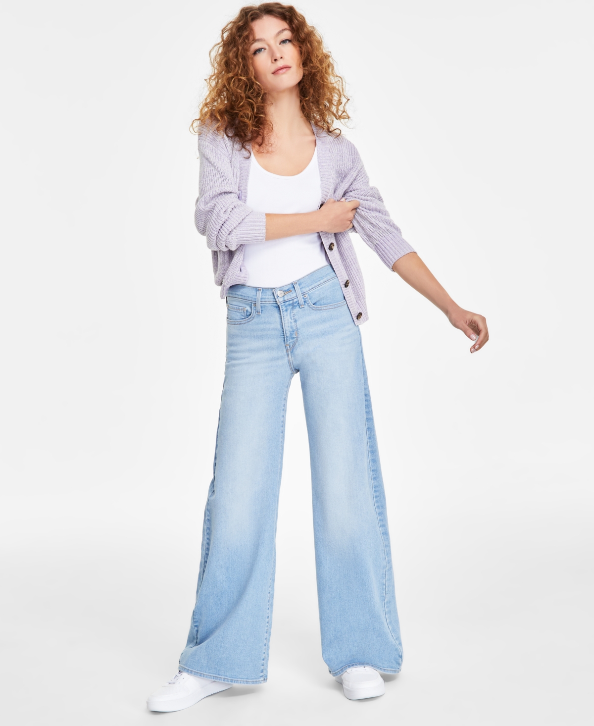 Click here for Levis Womens 318 Shaping Stellar-Stretch Wide-Leg... prices
