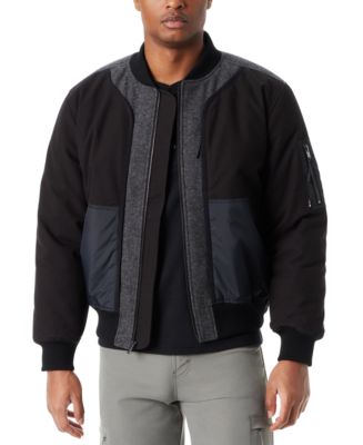 BASS OUTDOOR Men's Hero Mixed Media Zip-Front Bomber Jacket - Macy's