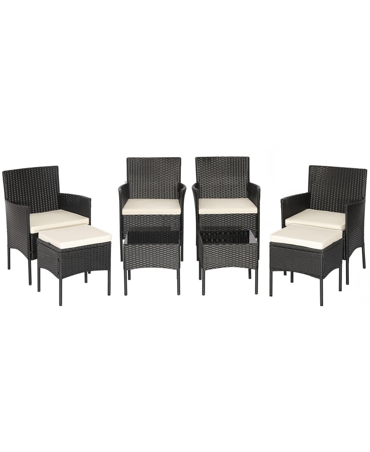 Click here for Sugift 8 Pieces Patio Wicker Conversation Set with... prices