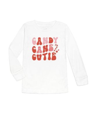 Sweet Wink Toddler Girls Candy Cane Cutie Christmas Long Sleeve Shirt ...