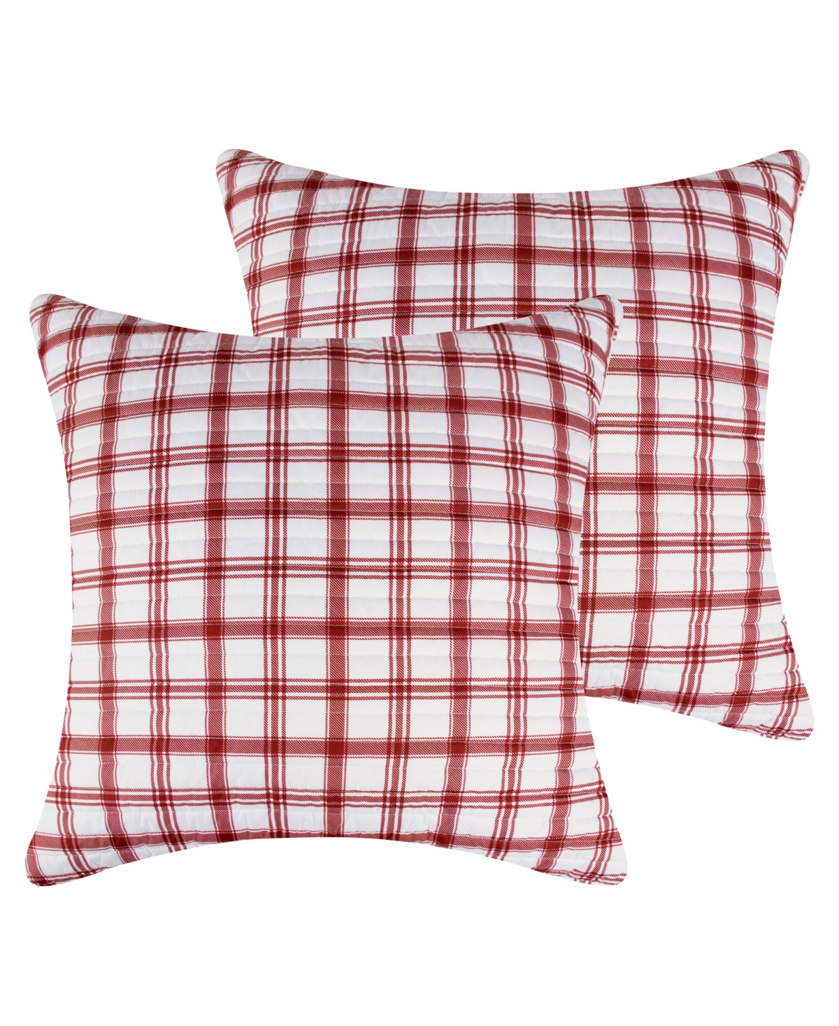 Click here for Levtex Merry Bright Pine Plaid 2-Pc. Sham Set  Eur... prices