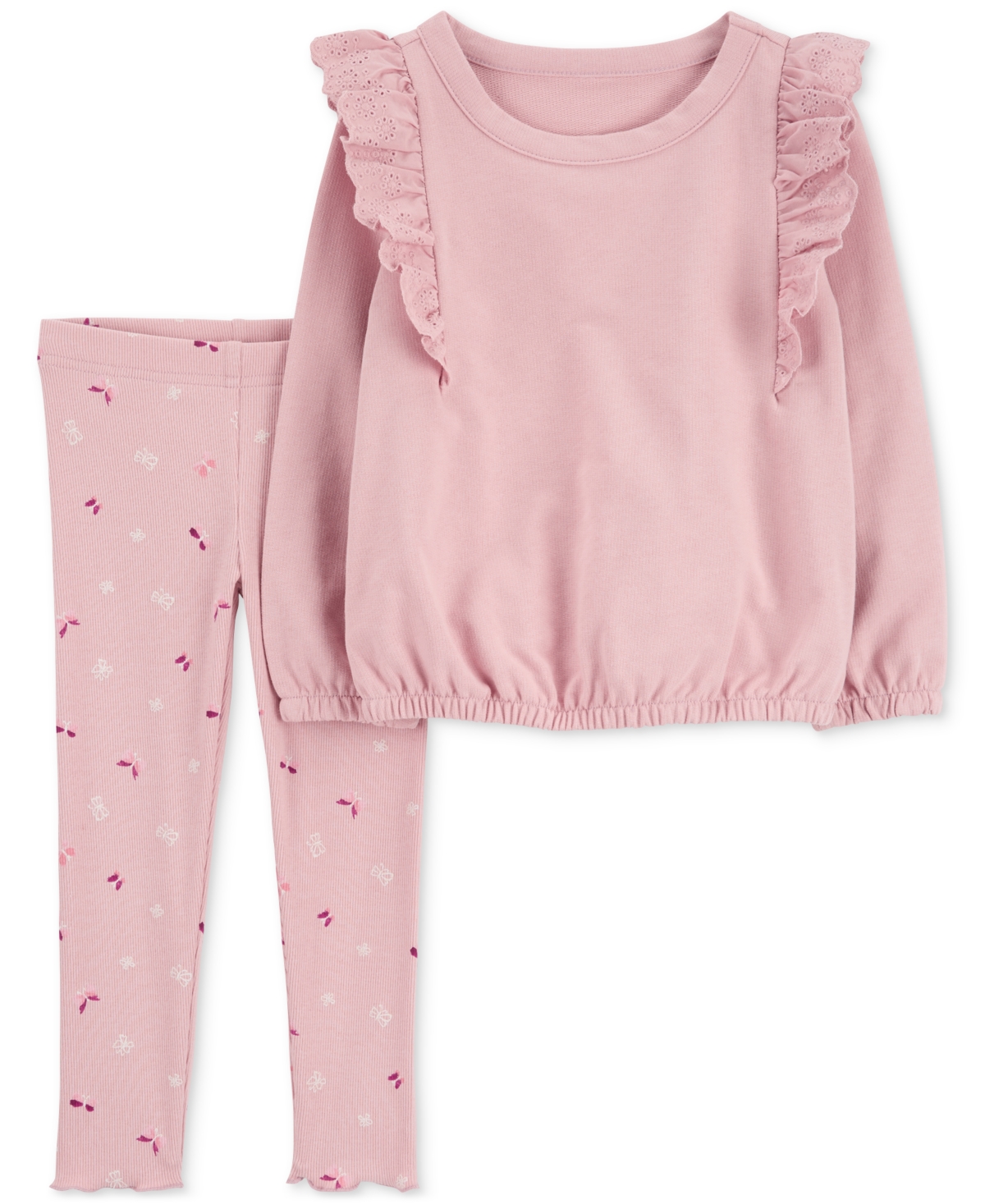 Click here for Carters Baby Girls 2-Pc. Pullover Sweatshirt & Leg... prices