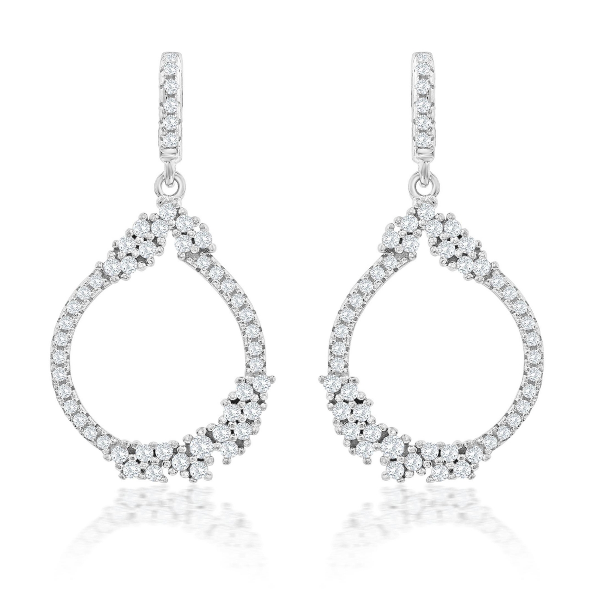 Click here for Suzy Levian White Cubic Zirconia Sterling Silver O... prices