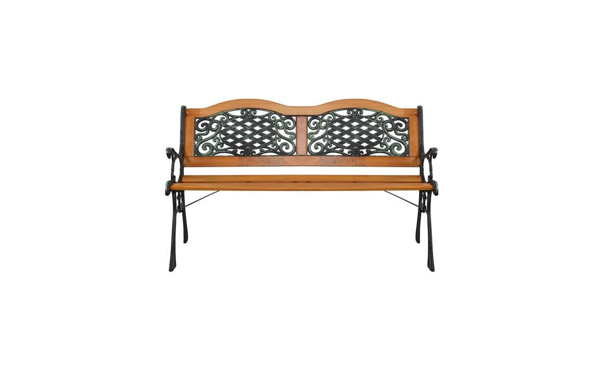 Click here for Slickblue 49 Garden Bench with Hardwood Slats and... prices