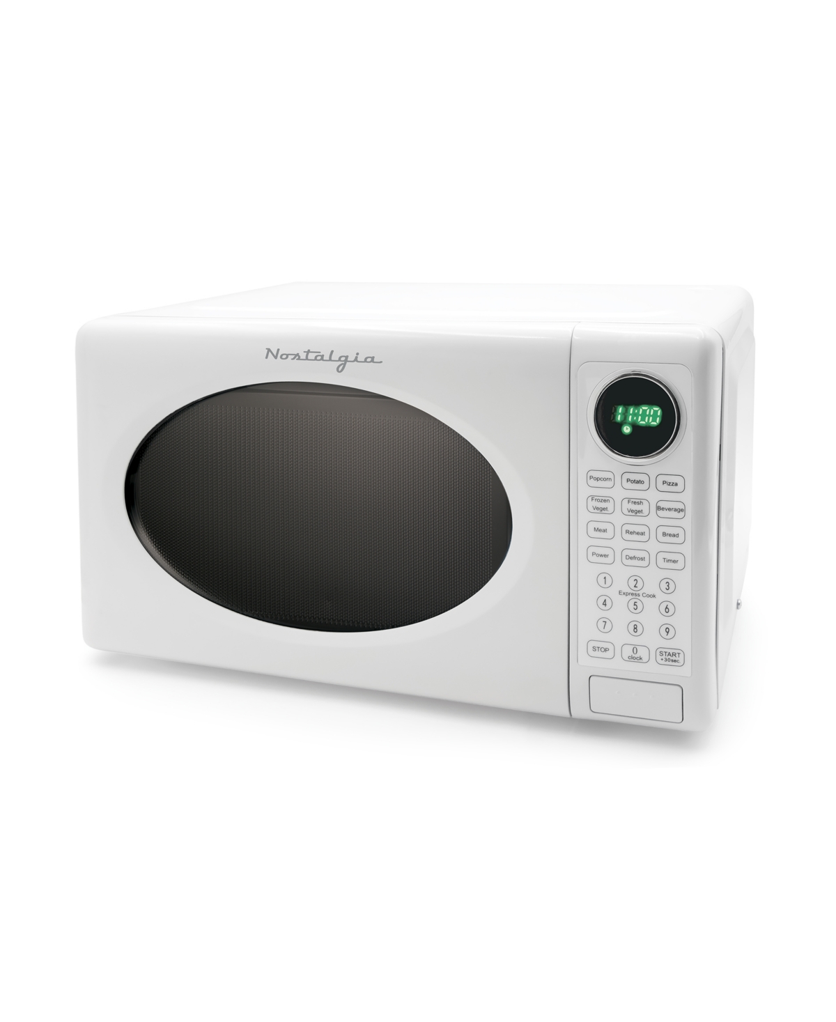 Click here for Nostalgia 0.7 Cubic Feet Retro Microwave Oven - Wh... prices