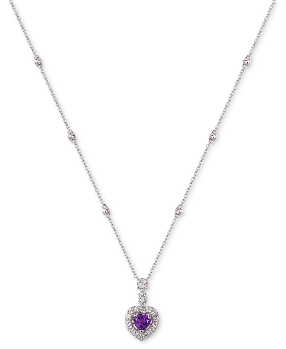 Click here for Heart-Shaped Gemstone & White Sapphire (1-1/2 ct.... prices