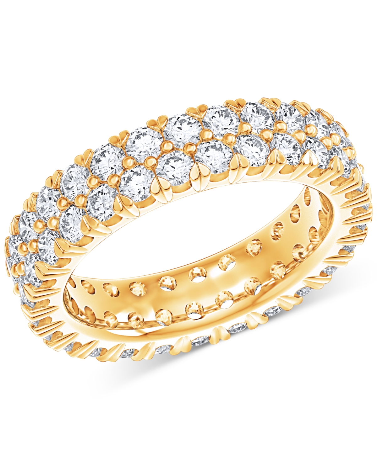 Click here for Diamond Double Row Eternity Ring (3 ct. t.w.) in P... prices