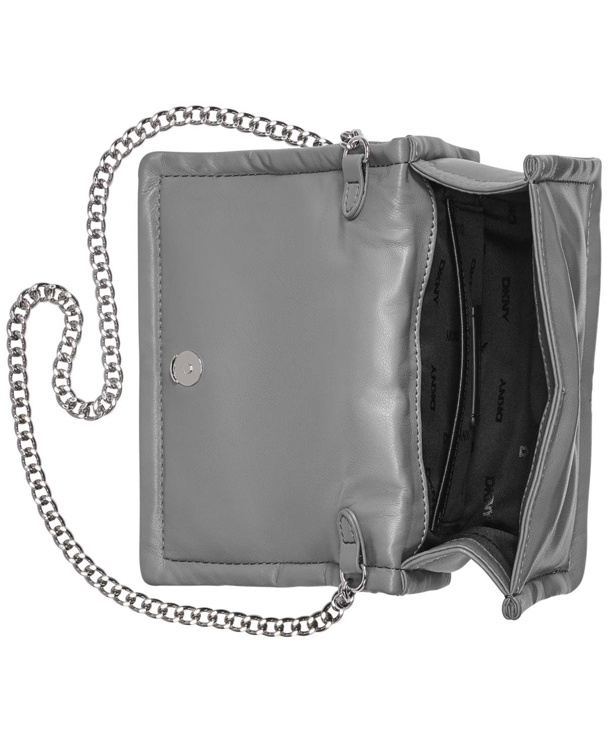 Click here for Dkny Maggie Small Clutch - Dark Gray prices