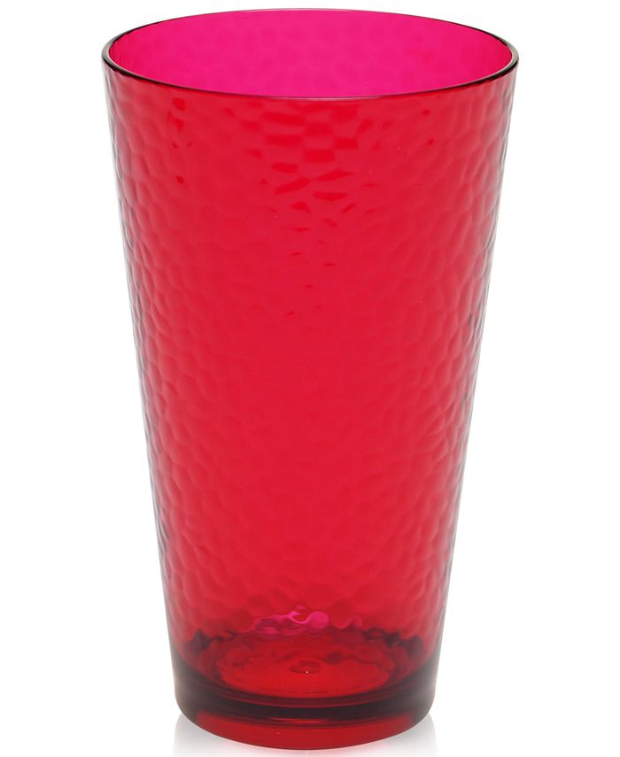 Certified International Acrylic Ruby-Tone Highball Glass - Macy's