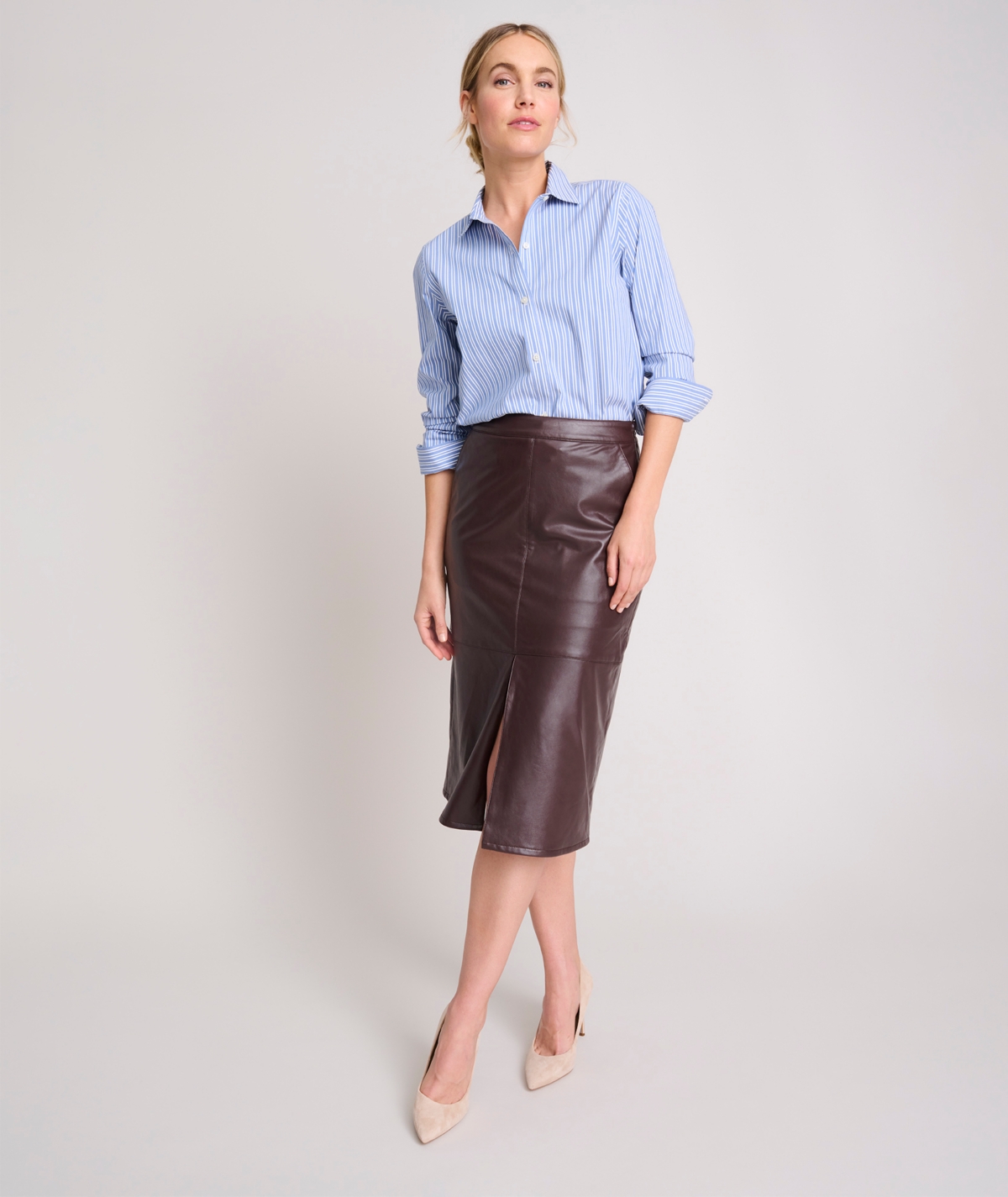 Click here for UNTUCKit Womens Aubrey Skirt - Brown prices