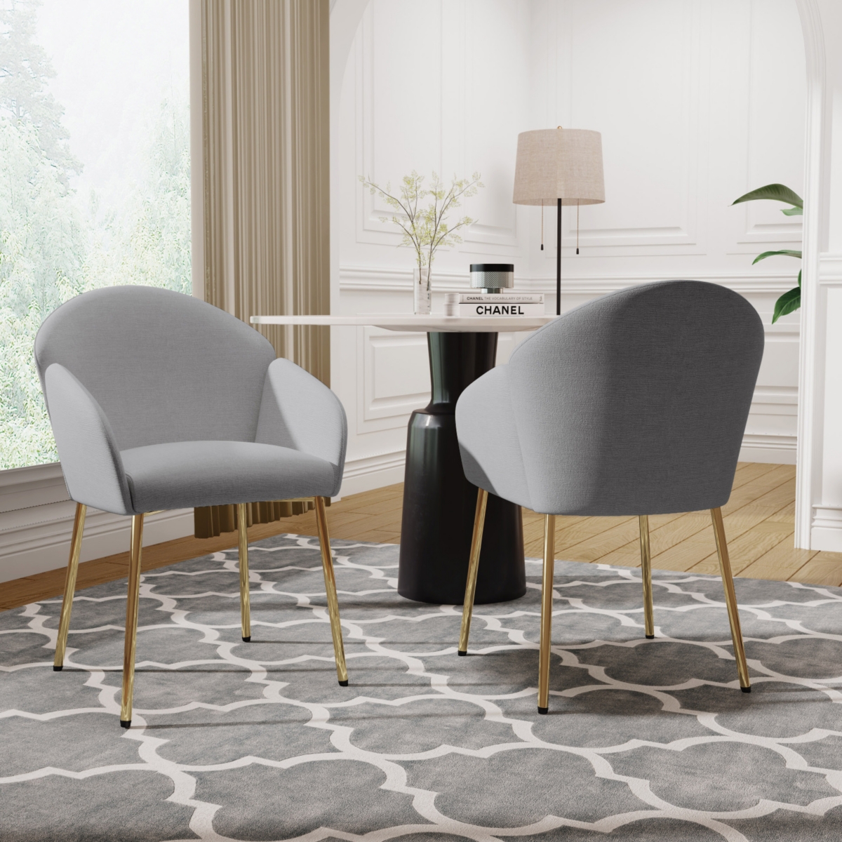 Click here for Sleek and Stylish Dining Chair Set for Modern Livi... prices