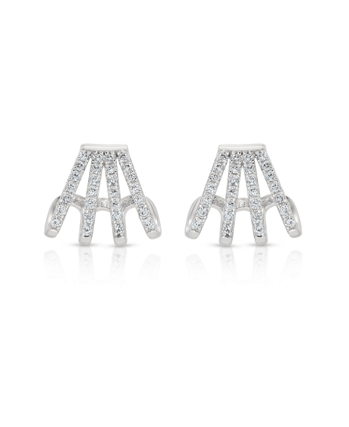 Click here for Ettika Glisten Wing Pave Earrings - Silver prices