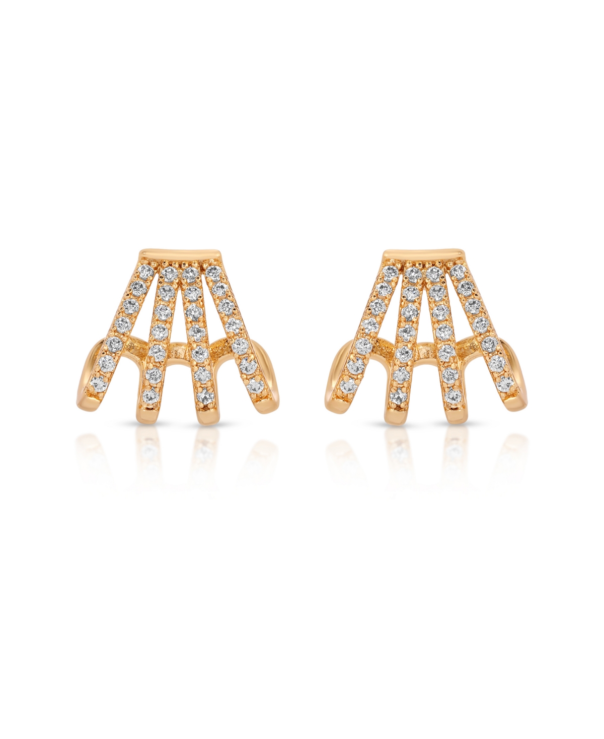 Click here for Ettika Glisten Wing Pave Earrings - Gold prices