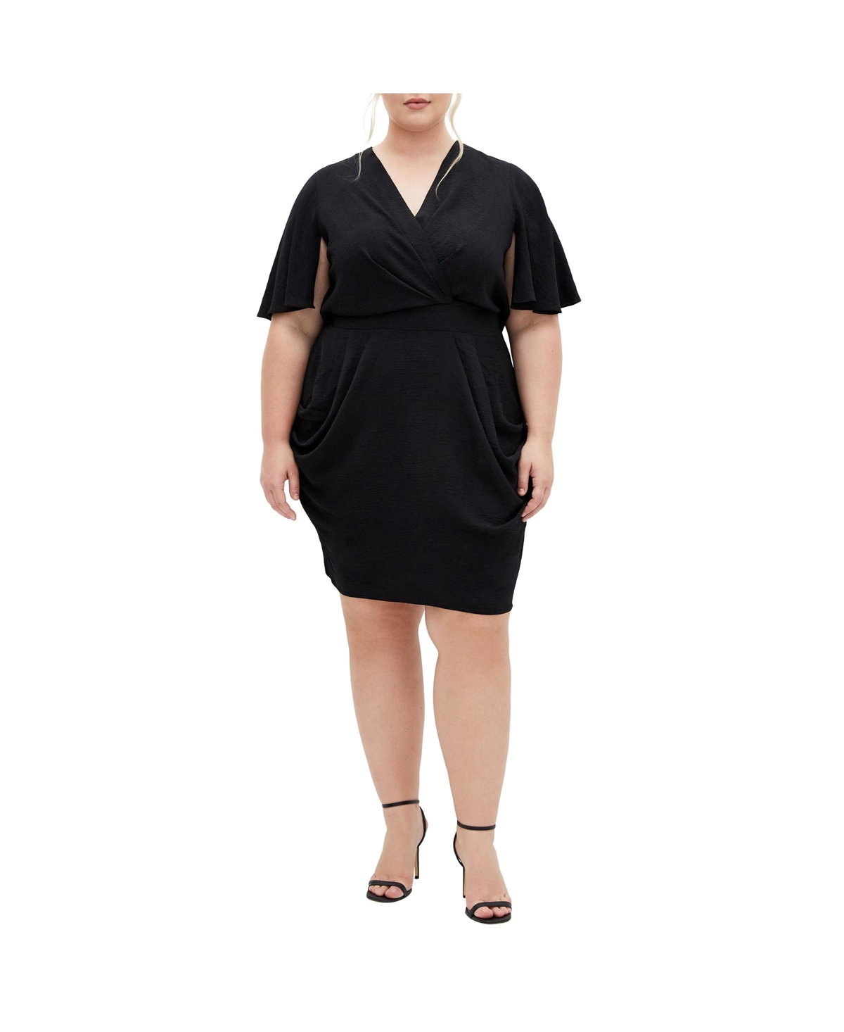 Click here for City Chic Plus Size Braelynn Short Dress - Black prices