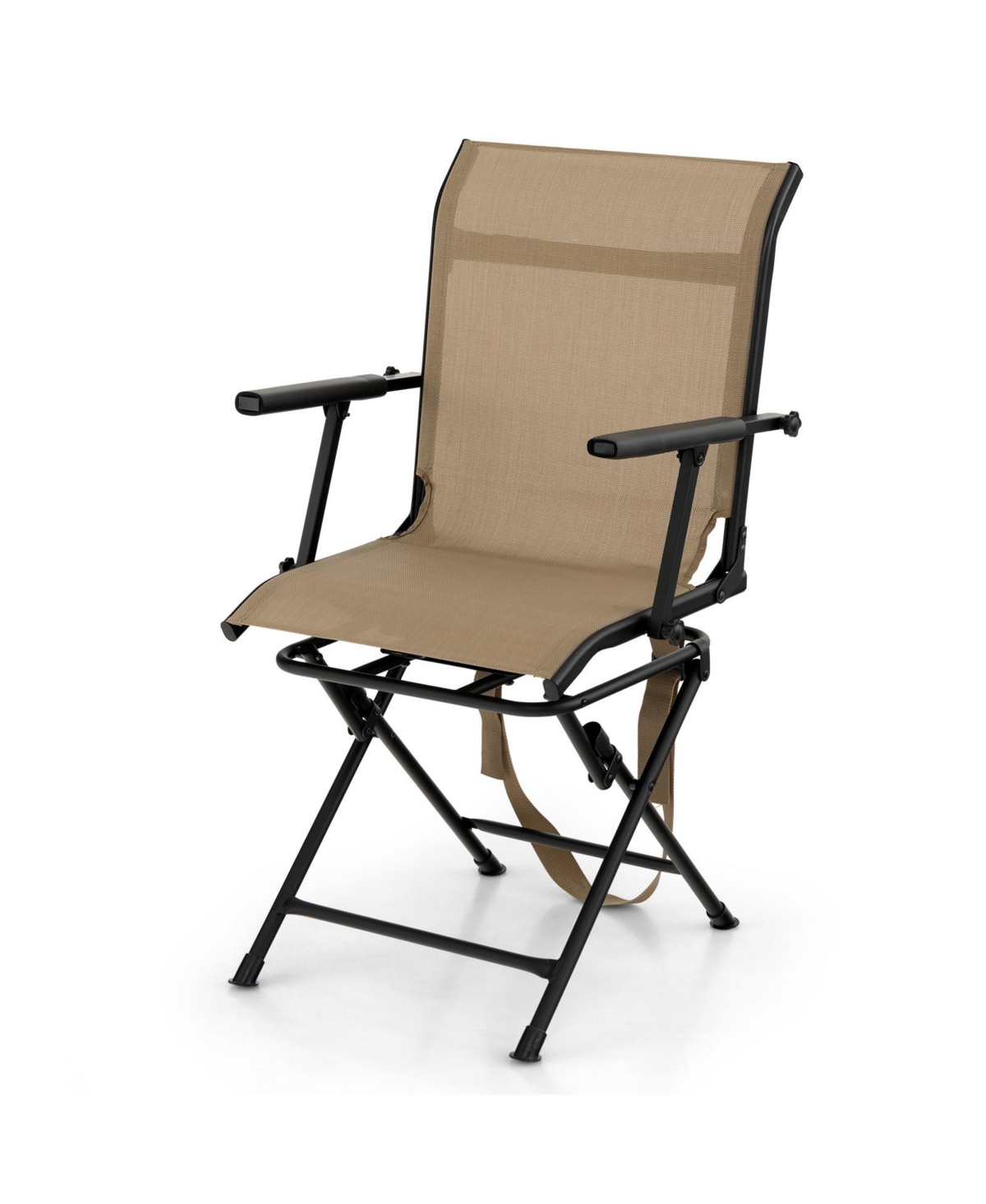 Click here for Sugift Foldable Swivel Patio Chair with Armrest an... prices