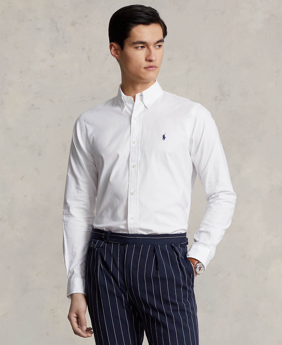 Click here for Polo Ralph Lauren Mens Classic-Fit Stretch Oxford... prices