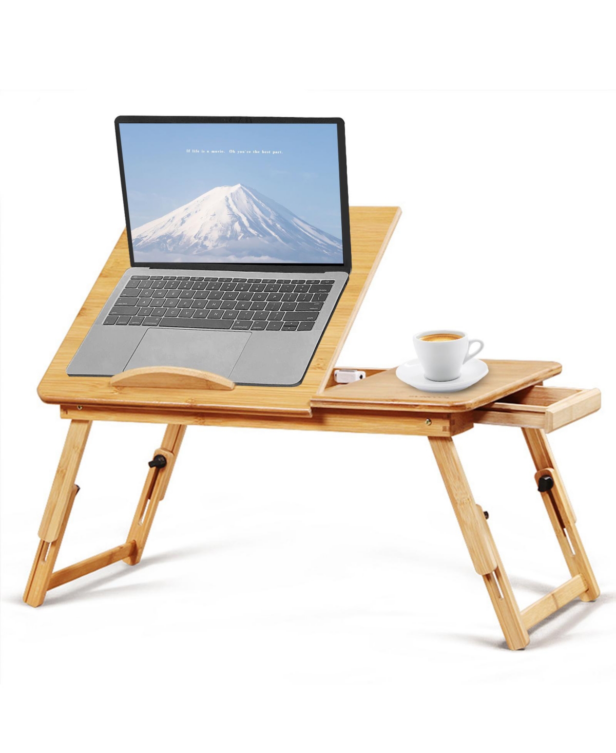 Click here for Sugift Bamboo Laptop Desk Adjustable Folding Bed T... prices