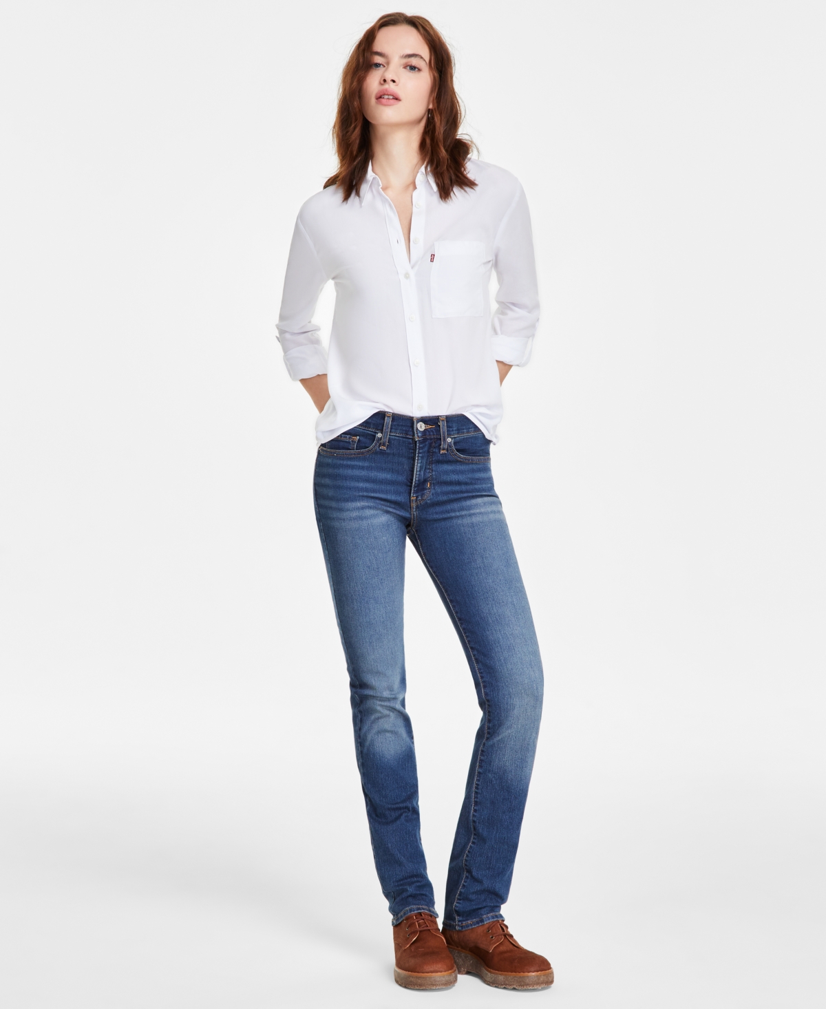 Click here for Levis 314 Shaping Slimming Straight Leg Mid Rise J... prices