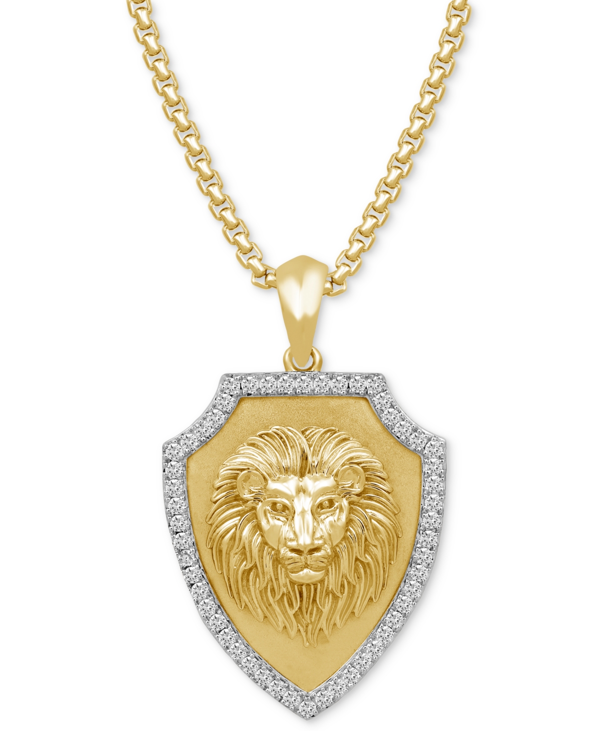 Click here for Mens Diamond Lion 22 Pendant Necklace (1/3 ct. t.w... prices