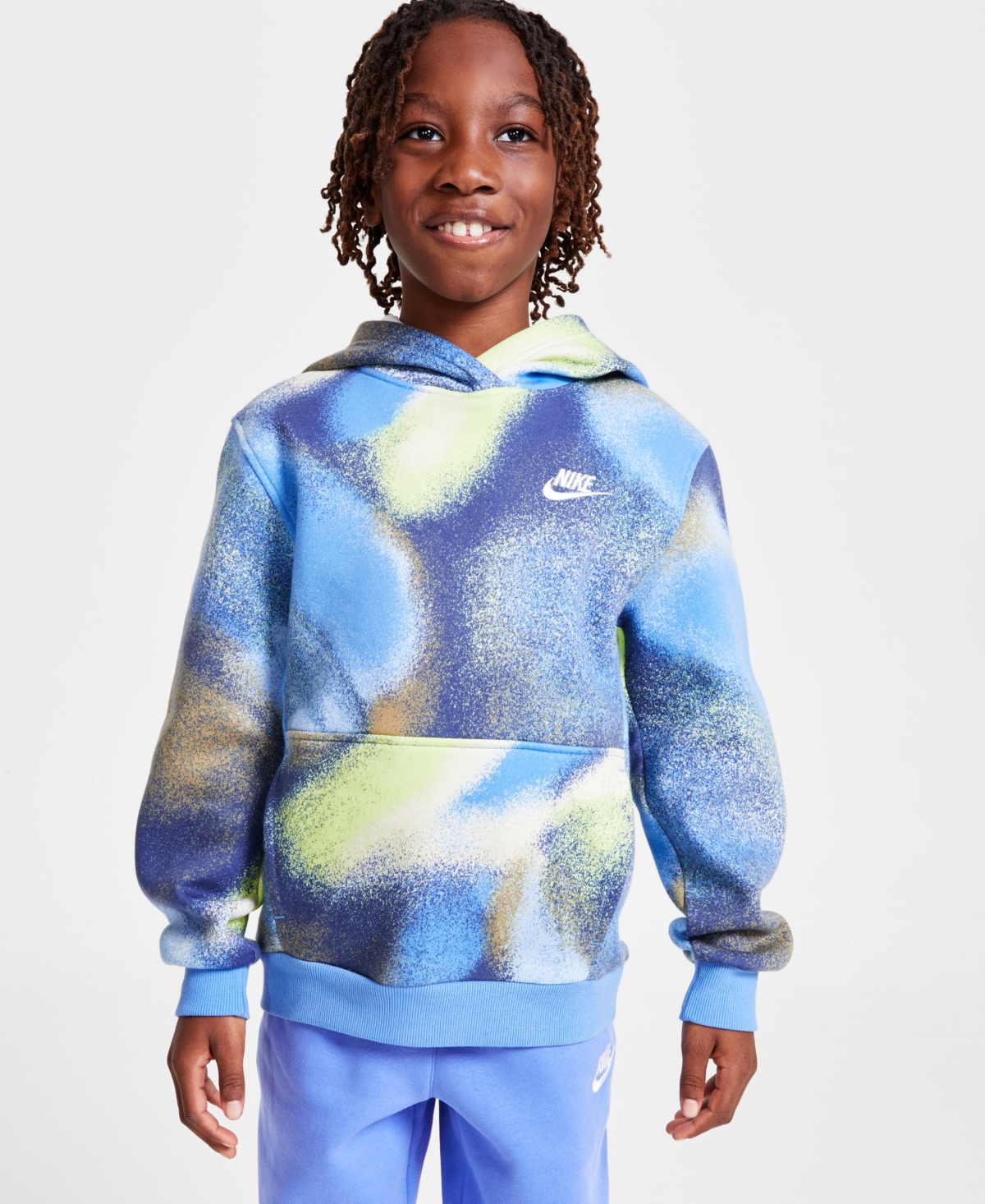 Click here for Nike Big Kids Sportswear Club Fleece Hoodie - Blue... prices
