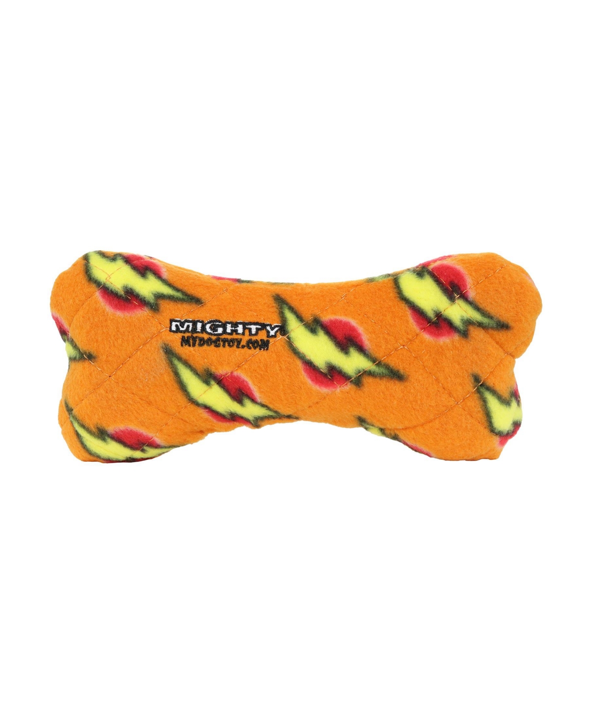 Click here for Mighty Medium Bone Orange  Durable Squeaky Dog Toy... prices