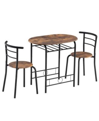 Slickblue Couples Breakfast Table with Curved Back Design Perfect for ...