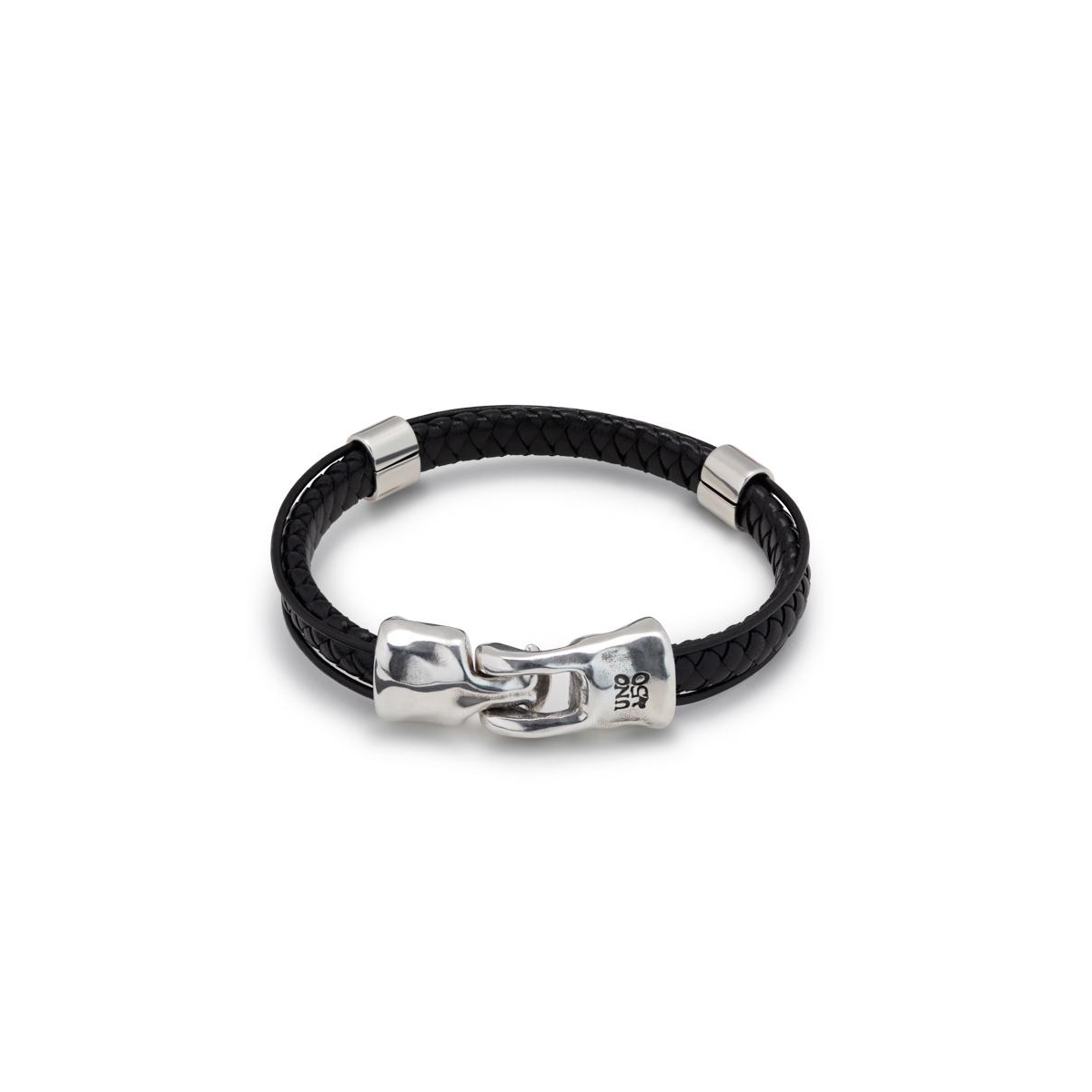 Click here for UNOde50 Sterling Silver Brown Leather Bracelet - S... prices